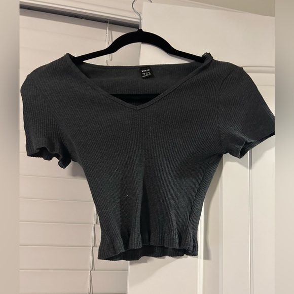 SHEIN | Tops | Ribbed Tight Crop Top | Poshmark